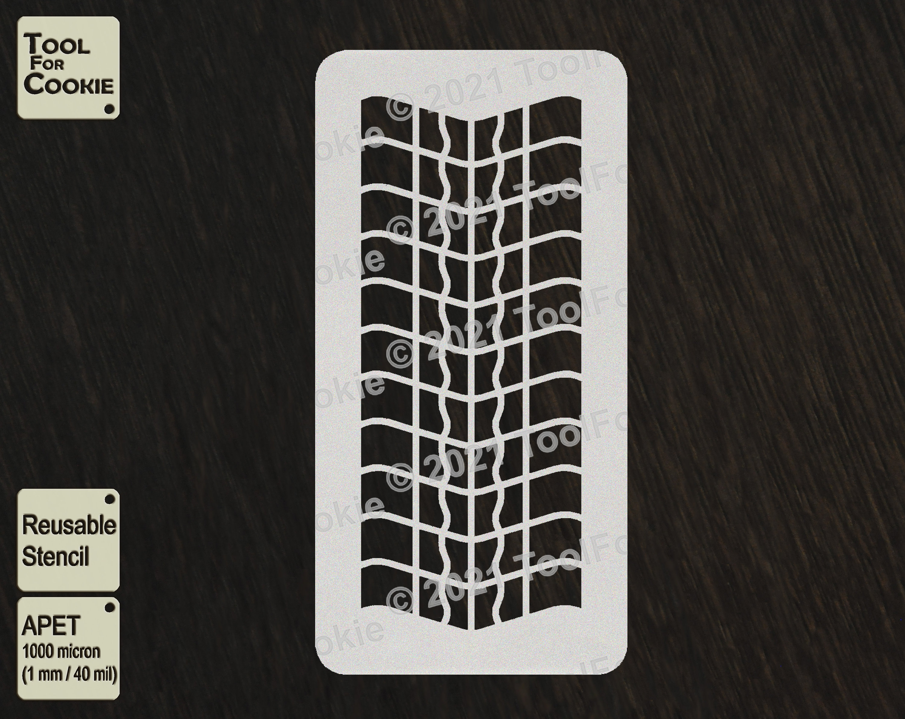 Tire Track Stencil - Etsy