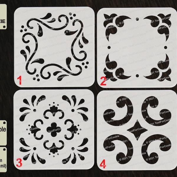 Folk Art Stencils - Etsy