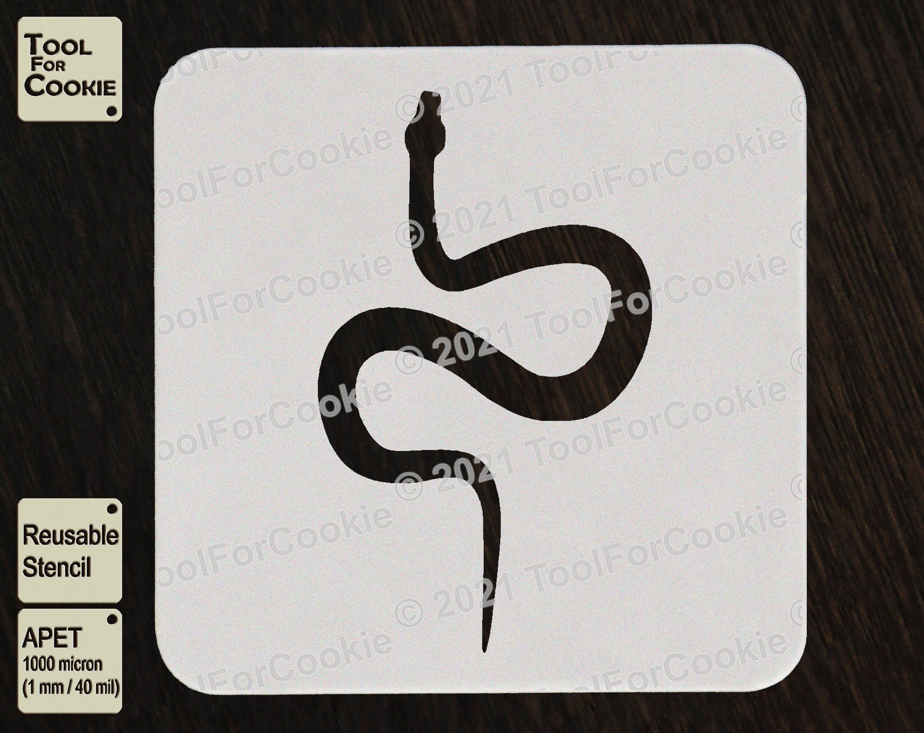 Snake Stencil Viper Stencil Asp Stencil - Etsy