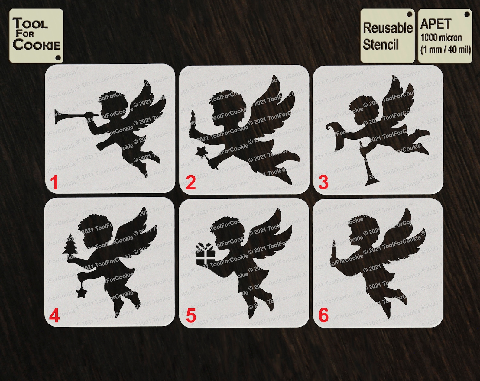 Cupid Stencil Angel Stencil - Etsy