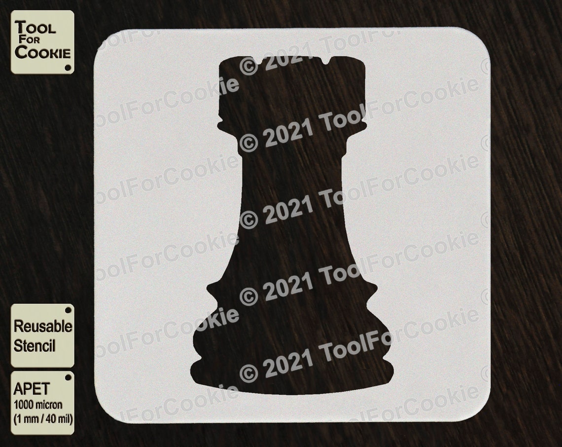 Chess Stencil Chess pieces stencil | Etsy