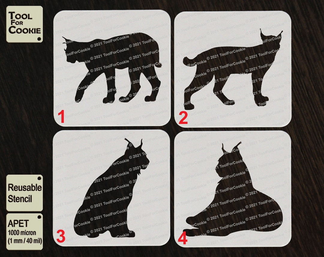Lynx Stencil - Etsy