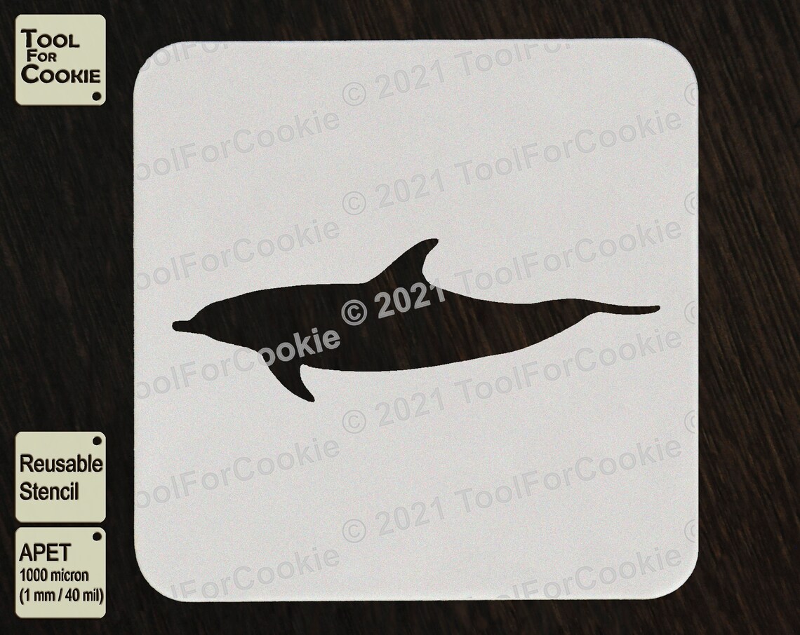 Dolphin Stencil - Etsy