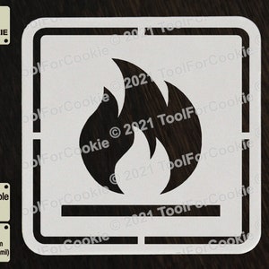 Packaging Symbols Stencil - Clamp Here, Flamable, Stacking Limitation ...