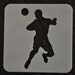 Soccer Player Stencil, Football Stencil, Custom Stencil, Any Font, Any ...