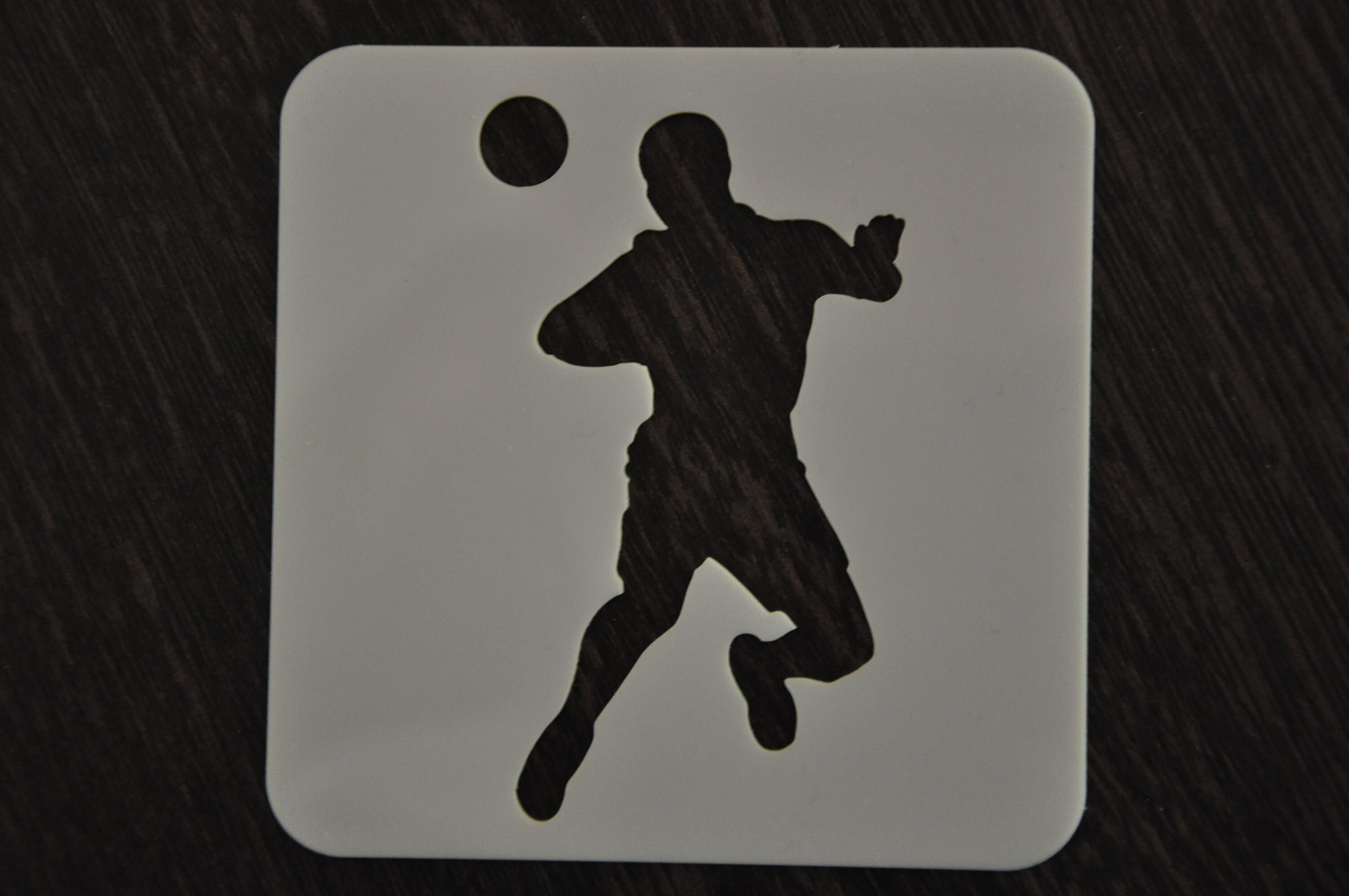 Soccer Player Stencil, Football Stencil, Custom Stencil, Any Font, Any ...