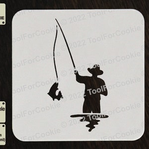 Fisherman Stencil - Etsy