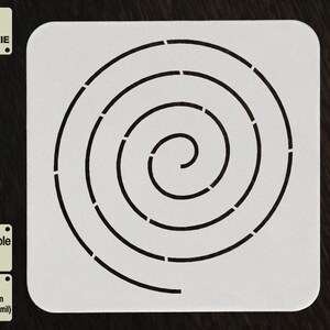 Spiral Stencil, Calligraphical Figures Stencil - Etsy