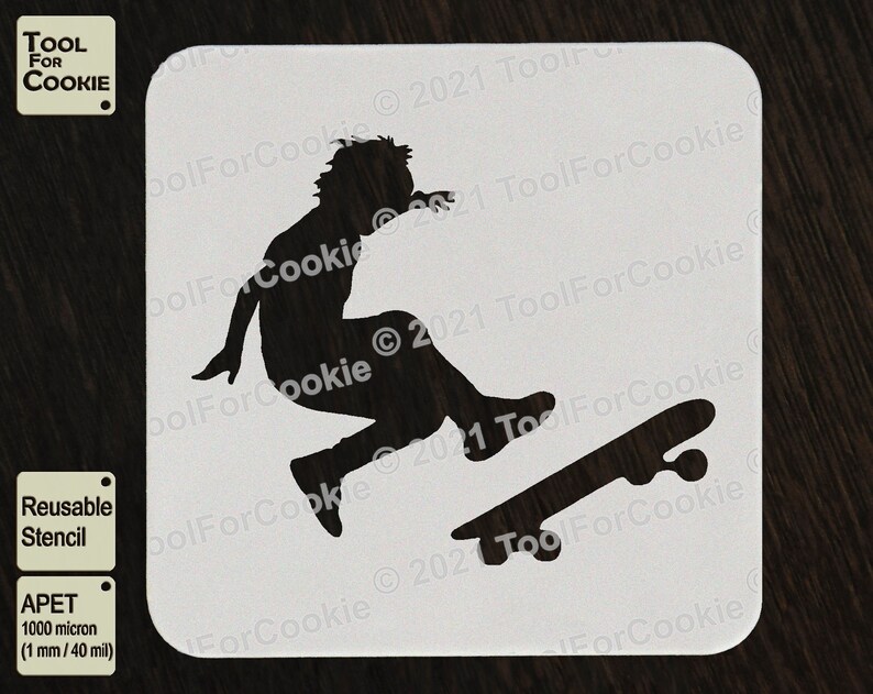Skateboarding Stencil Custom Stencil Any Font Any Design - Etsy