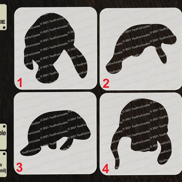 Manatee Stencil - Etsy