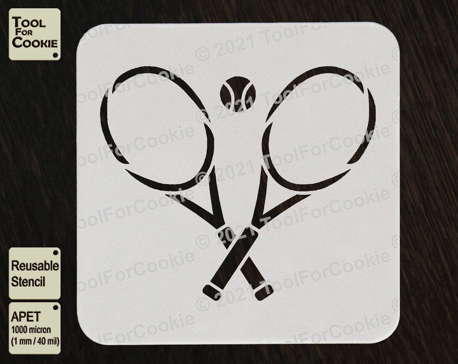 Tennis Racket Stencil Tennis Ball Stencil - Etsy