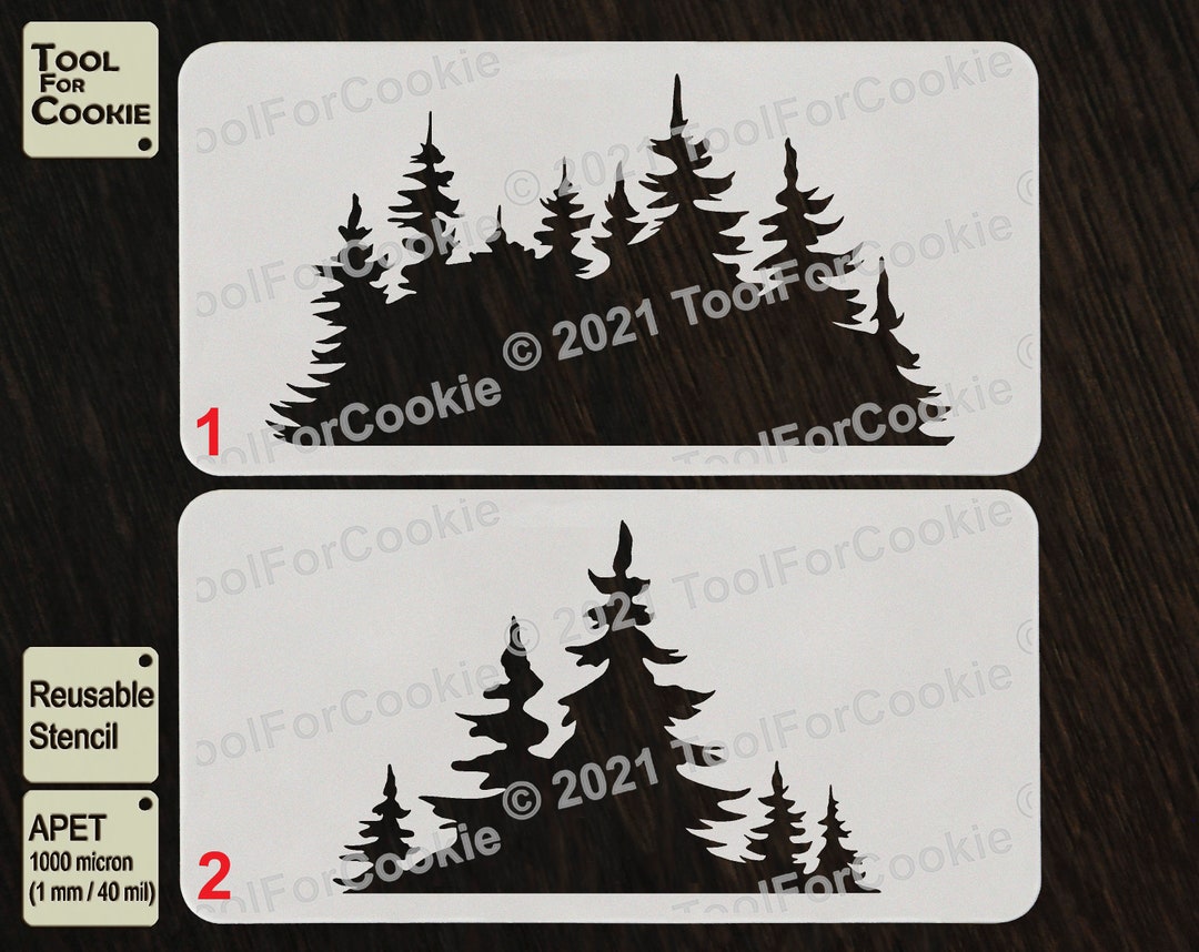 Tree Stencil, Forest Stencil - Etsy