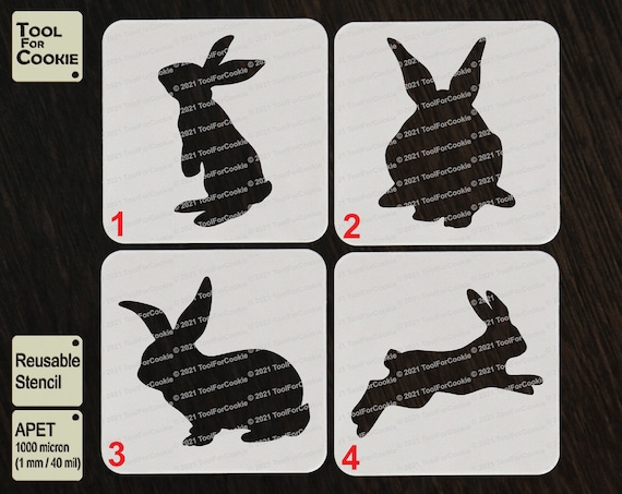 Bunny Stencil Rabbit Stencil | Etsy
