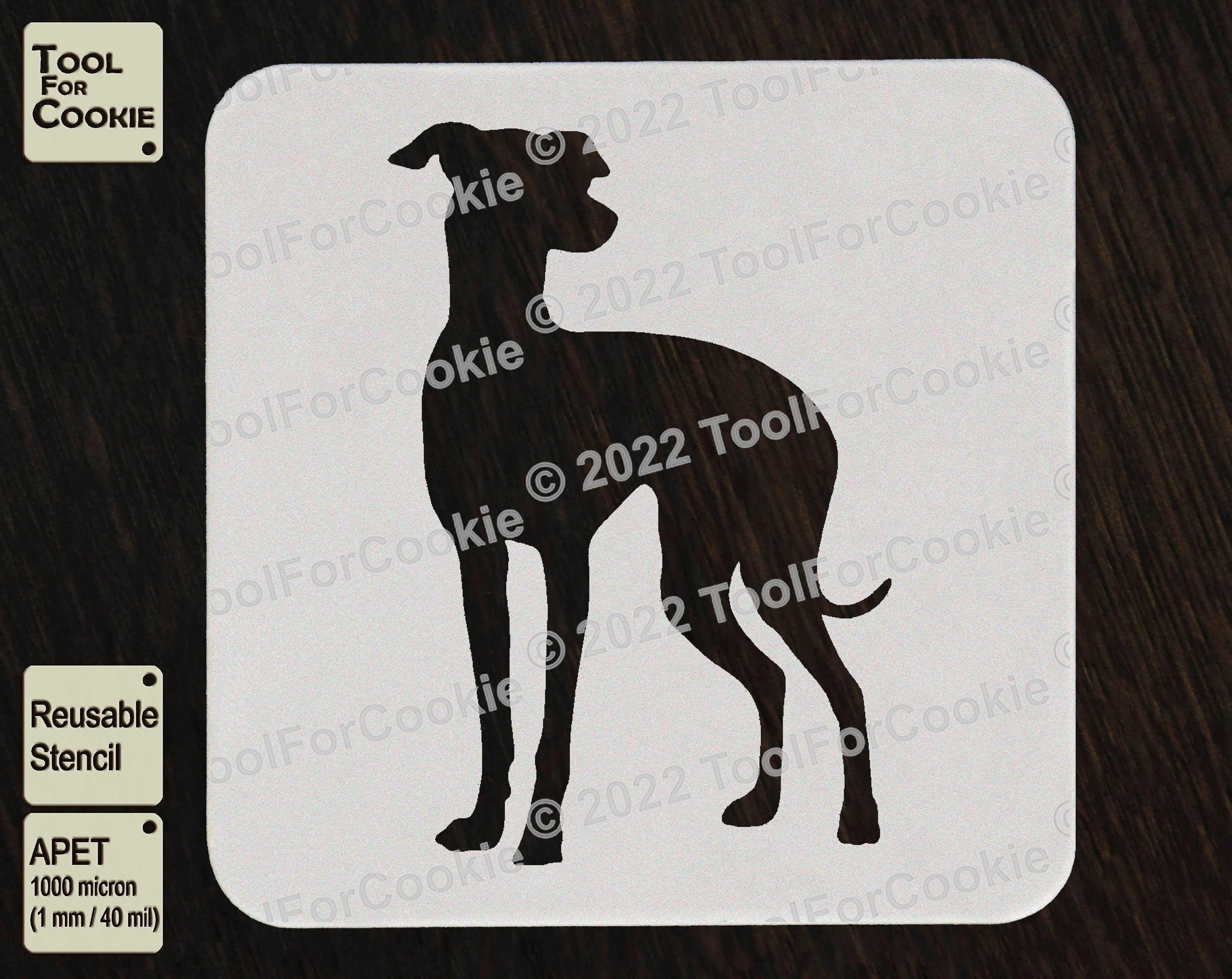 Greyhound Dog Stencil - Etsy