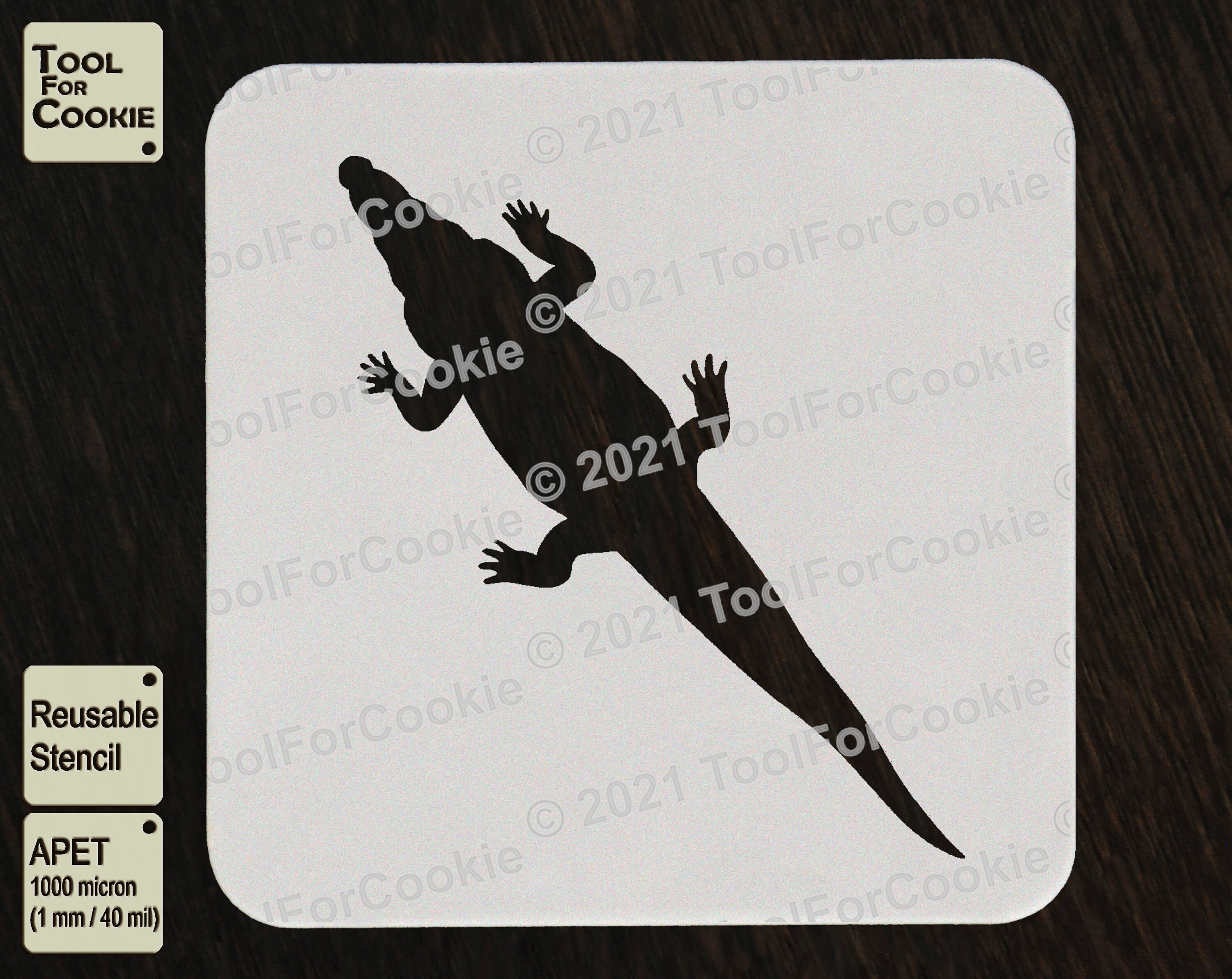 Crocodile Stencil Alligator Stencil Croc Stencil | Etsy