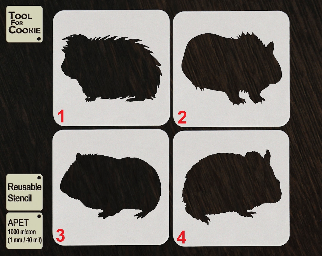 Guinea Pig Stencil - Etsy