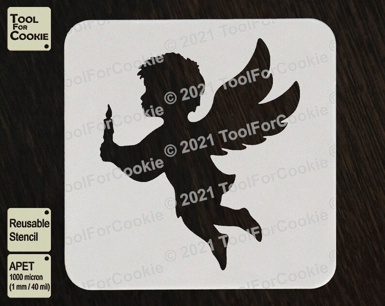 Cupid Stencil Angel Stencil | Etsy