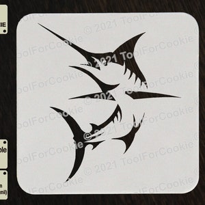 Marlin Stencil, Swordfish Stencil, Custom Stencil, Any Font, Any Design ...