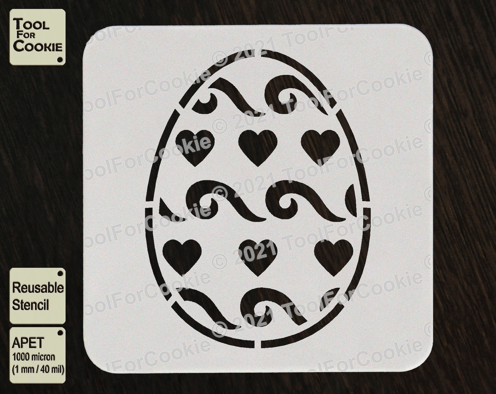 Easter Egg Stencil Eggs Stencil - Etsy