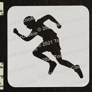 Athletes Stencil, Running Men Stencil - Etsy