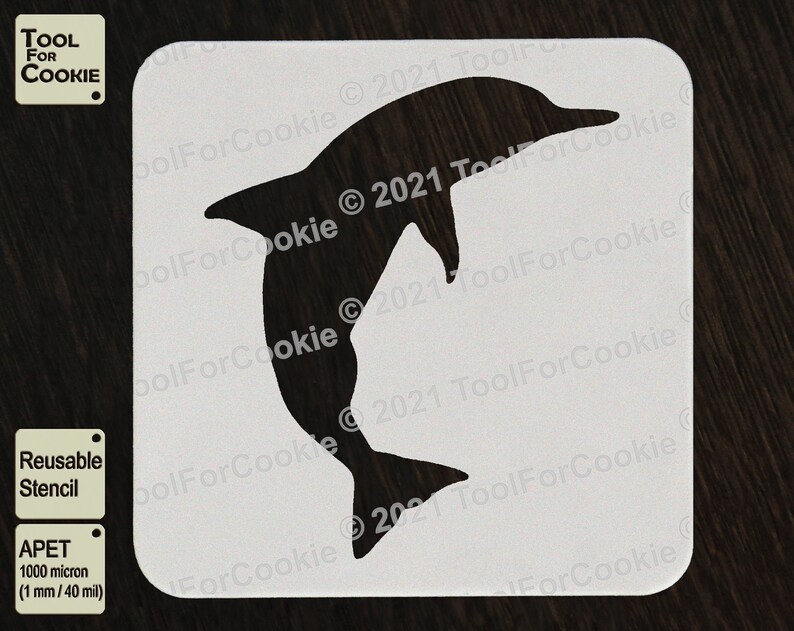 Dolphin Stencil - Etsy