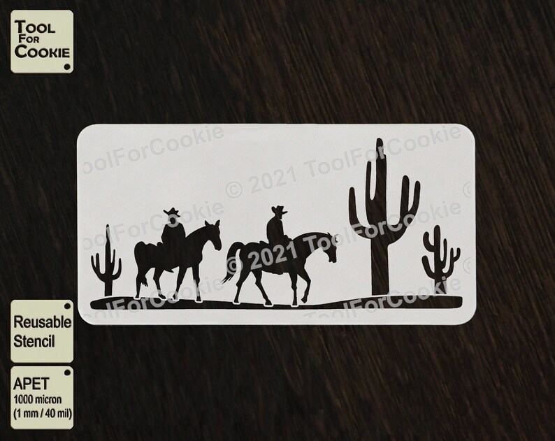 Cowboy Stencil - Etsy