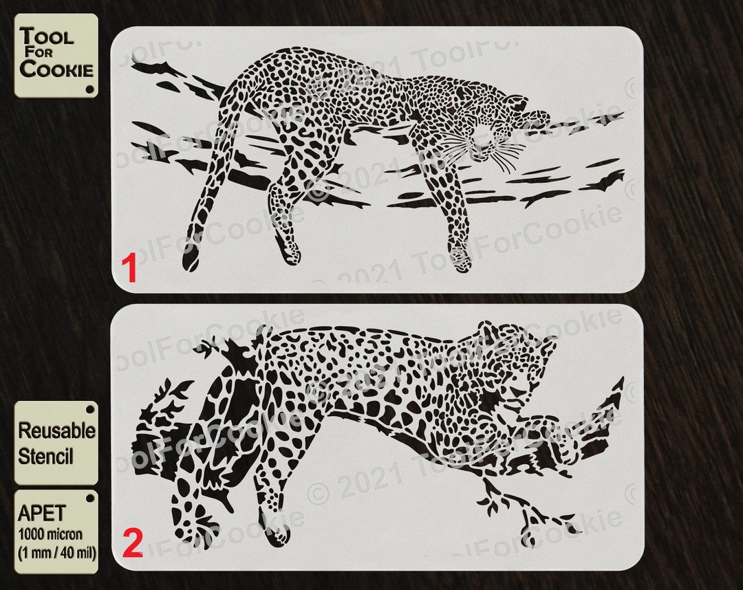 Leopard Stencil, Custom Stencil, Any Font, Any Design, Any Size ...