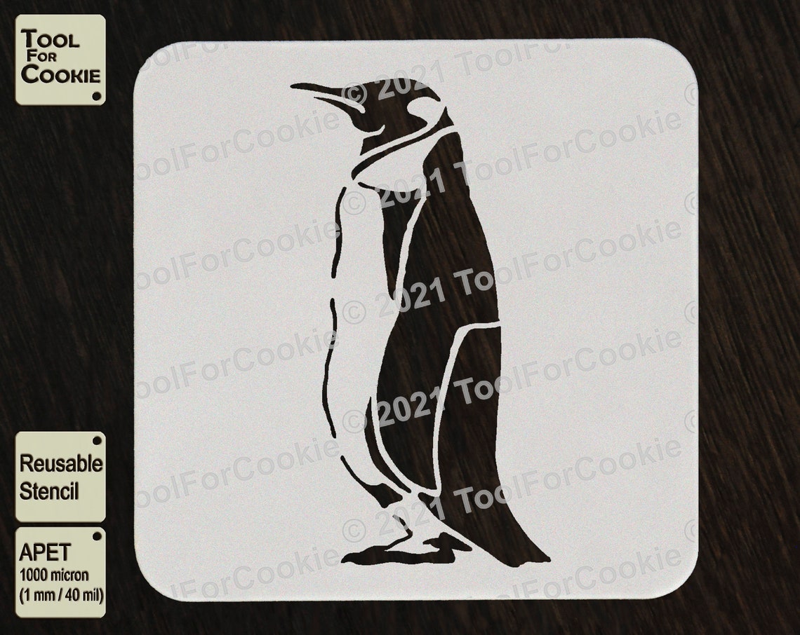 Emperor Penguin Stencil - Etsy
