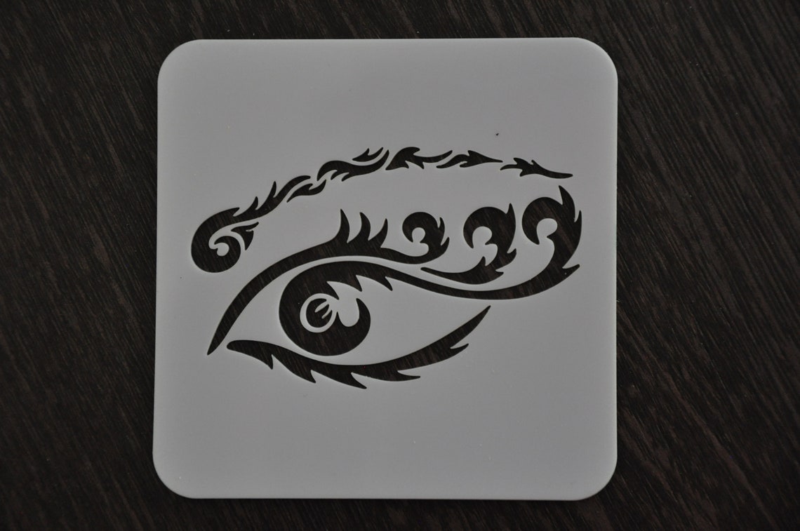 Eye Stencil, Eye Lash Stencil, Women Eyes Stencil, Custom Stencil, Any ...
