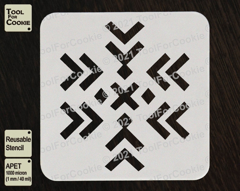 Aztec Tribal Art Stencil - Etsy