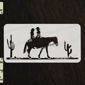Cowboy Stencil - Etsy