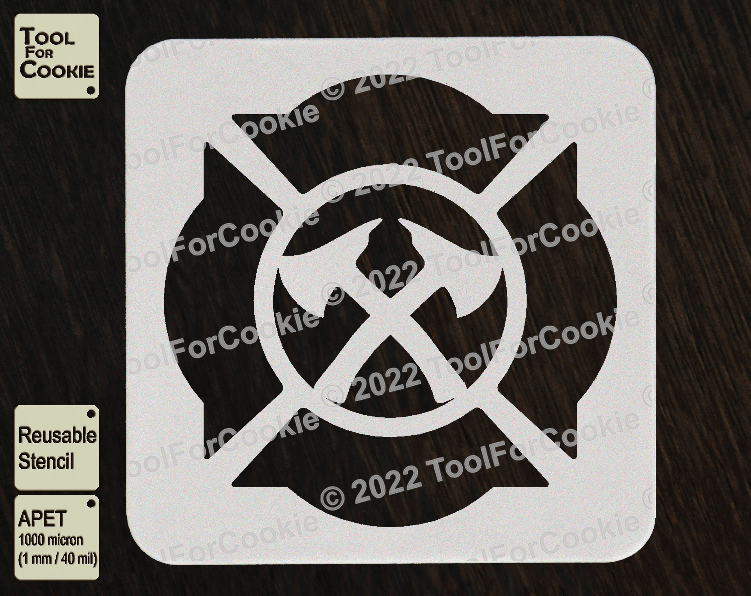 Firefighter Symbols Stencil - Etsy