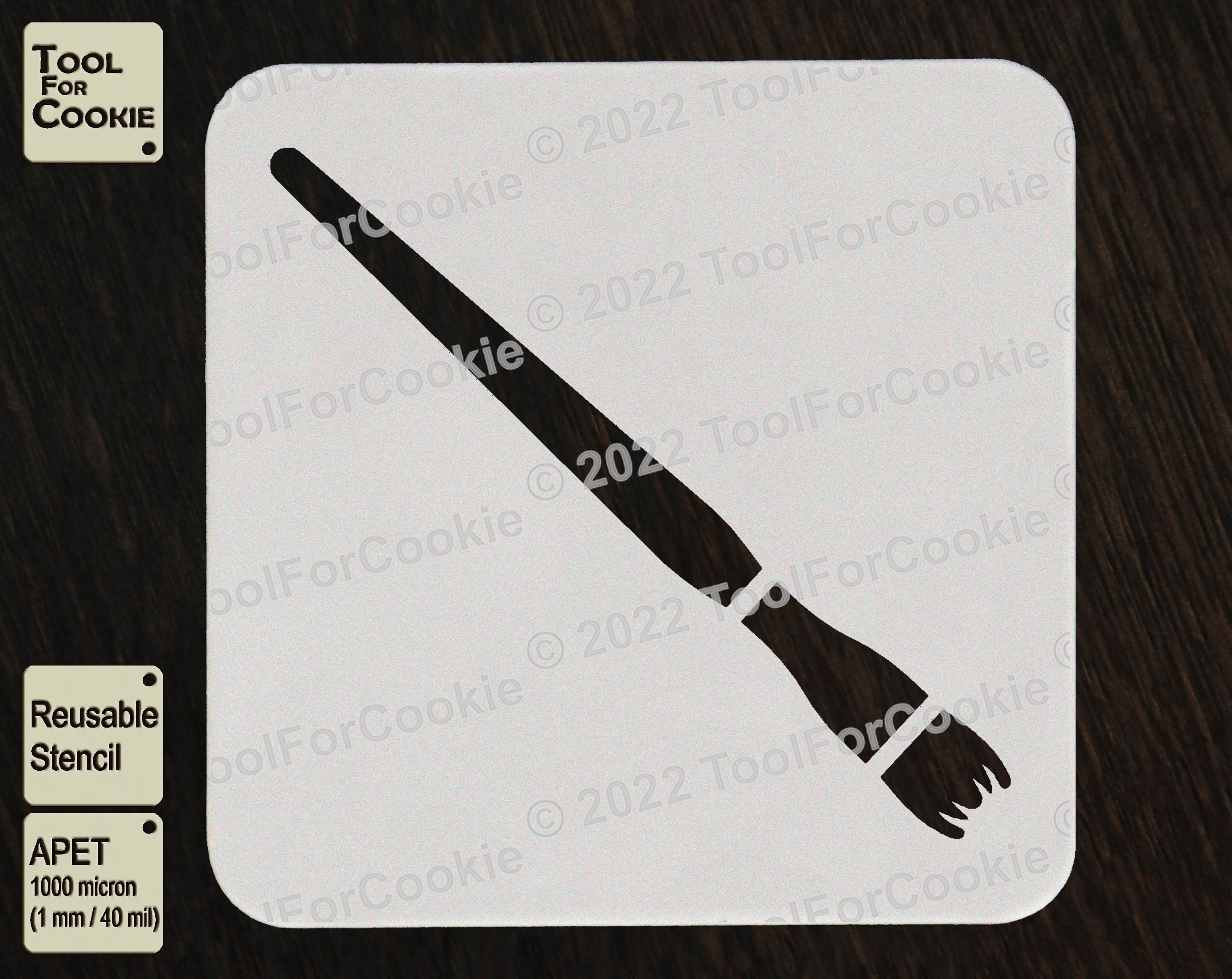 Brush Stencil - Etsy