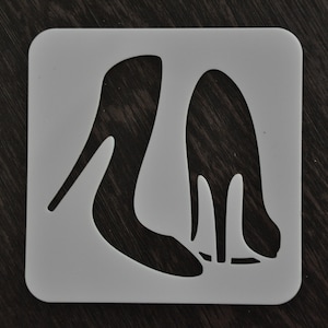 High Heels Stencil, Women's Shoes Stencil, Custom Stencil, Any Font ...