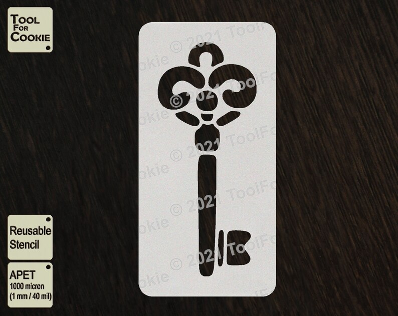 Skeleton Key Stencil | Etsy