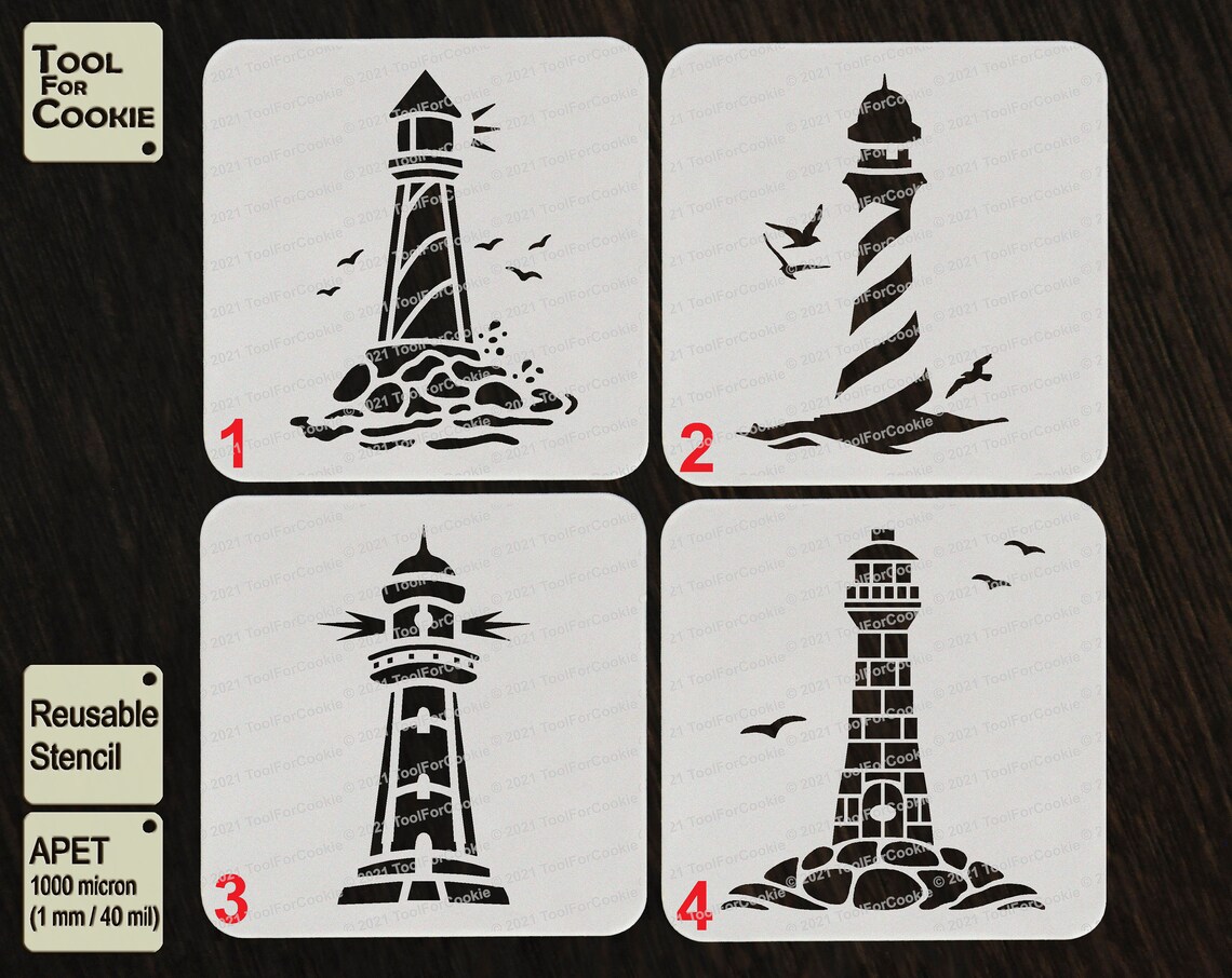 Lighthouse Stencil Stencil for Painting Walls Floors - Etsy