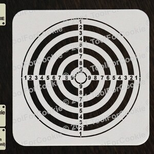 Bullseye Target Stencil - Etsy Canada