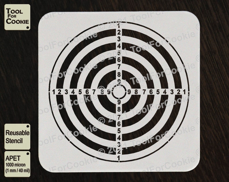 Bullseye Target Stencil - Etsy