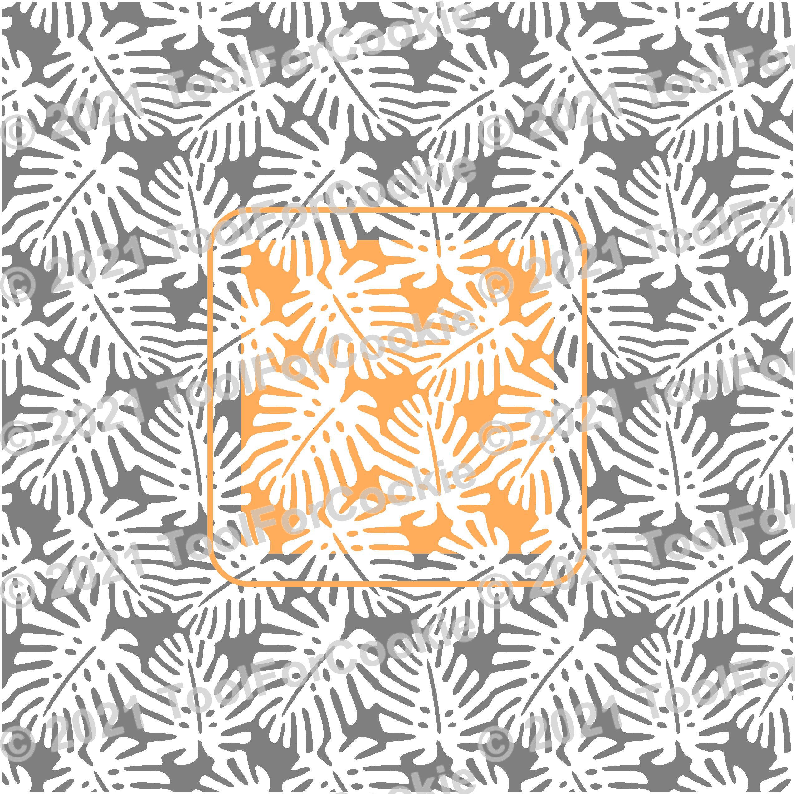 Decorative Leaves Pattern Stencil - Etsy