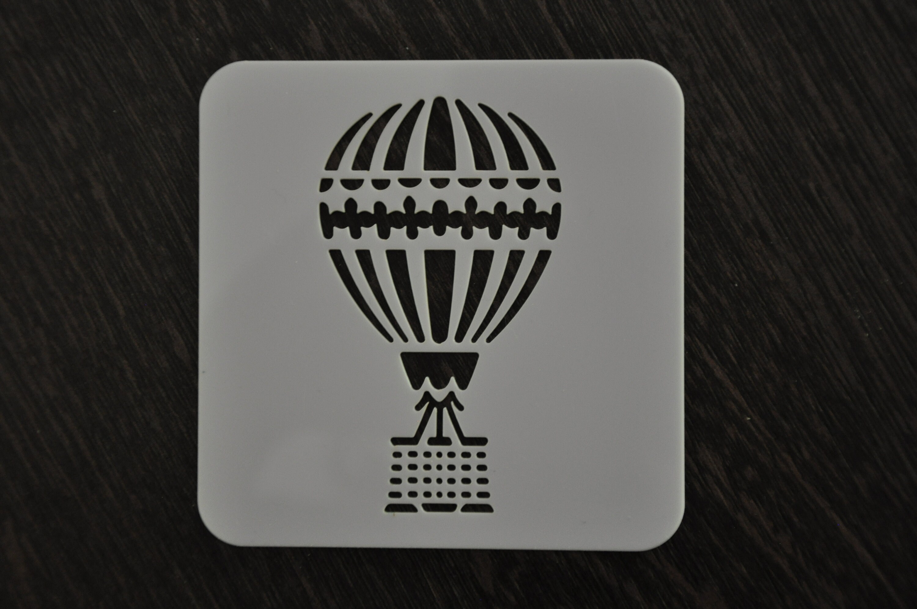 Balloon Stencil, Hot Air Balloon Custom Stencil, Any Font, Any Design ...