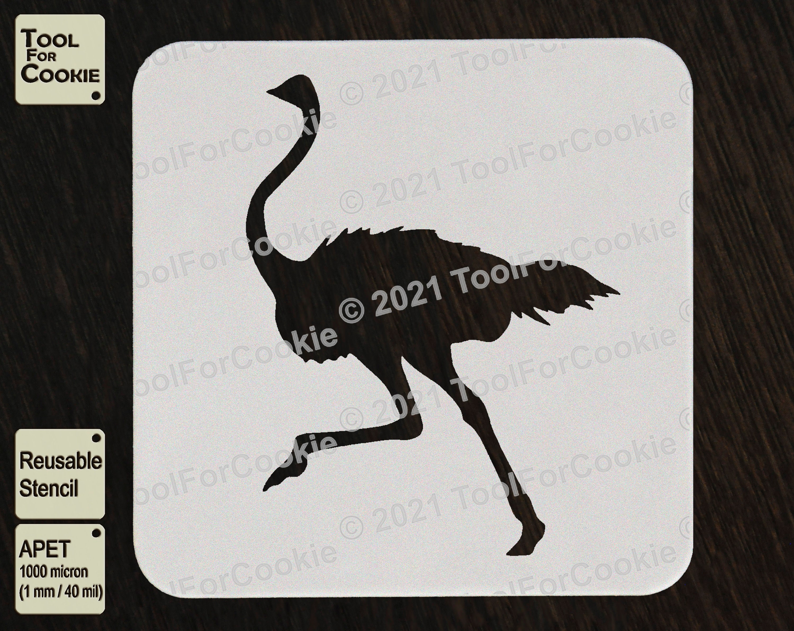 Ostrich Stencil - Etsy