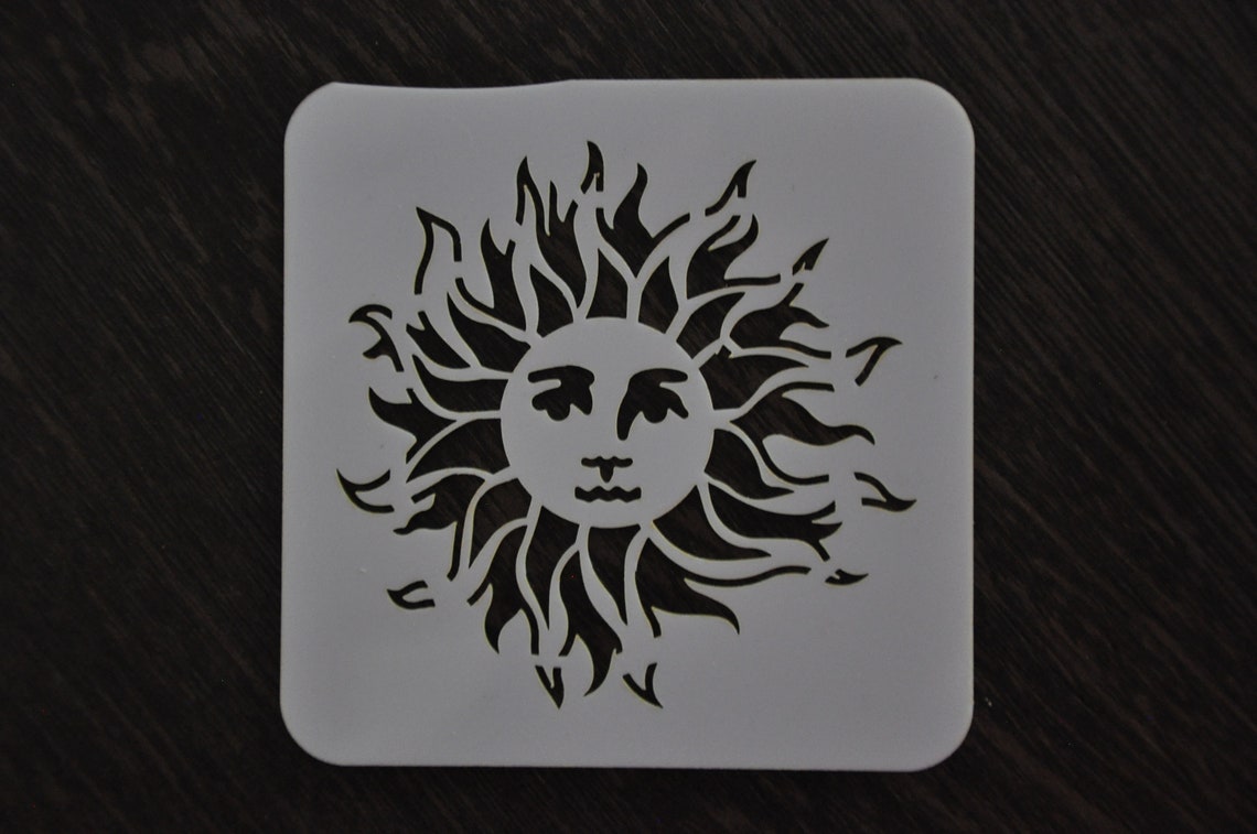 Sun Stencil Custom Stencil Any Font Any Design Any Size - Etsy