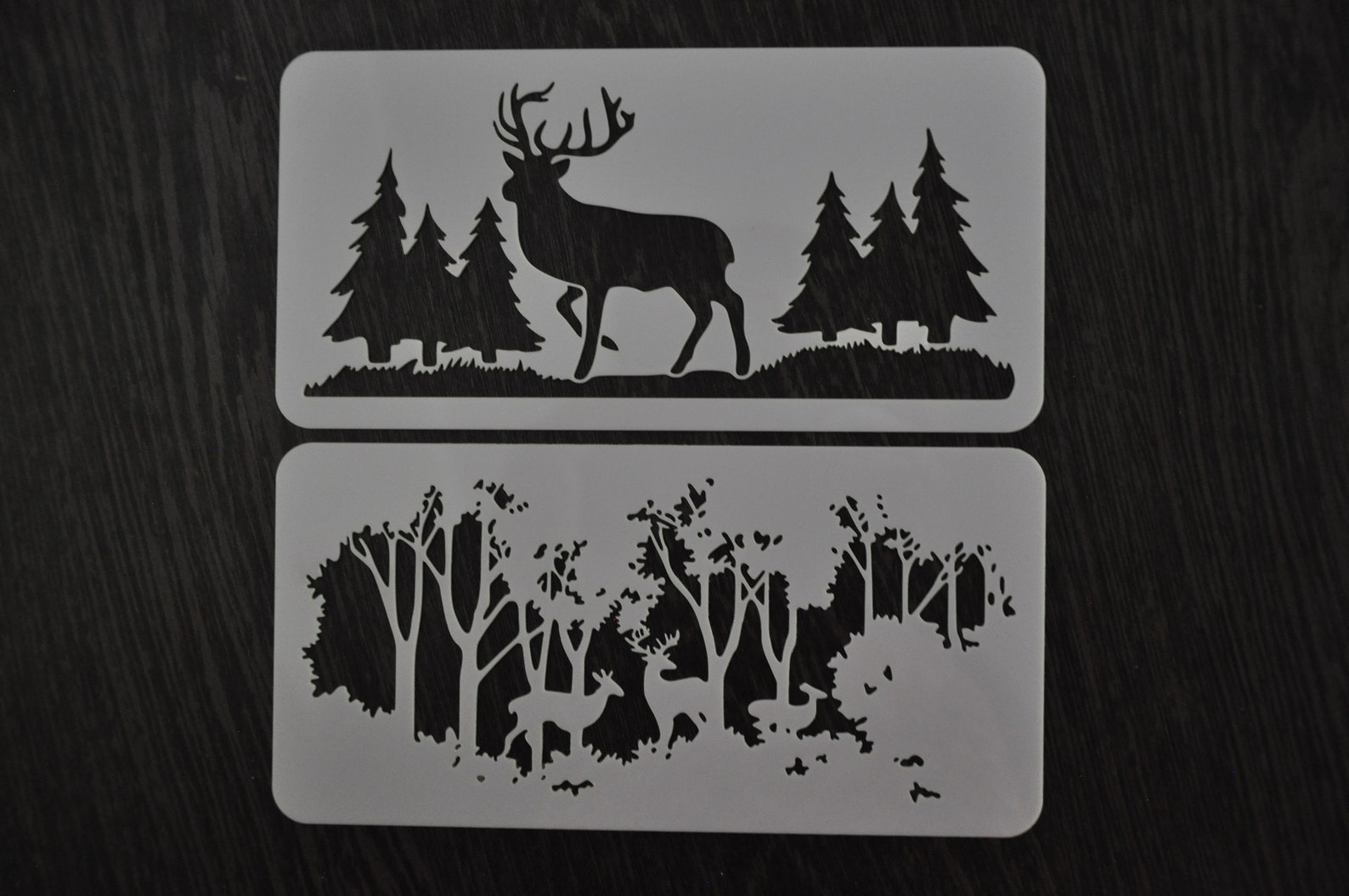 Deer in the Forest Stencil Custom Stencil Any Font Any - Etsy