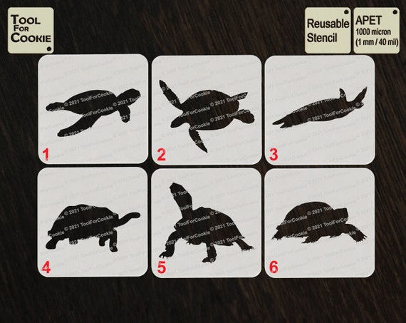 Tortoise Stencil Turtle Stencil | Etsy