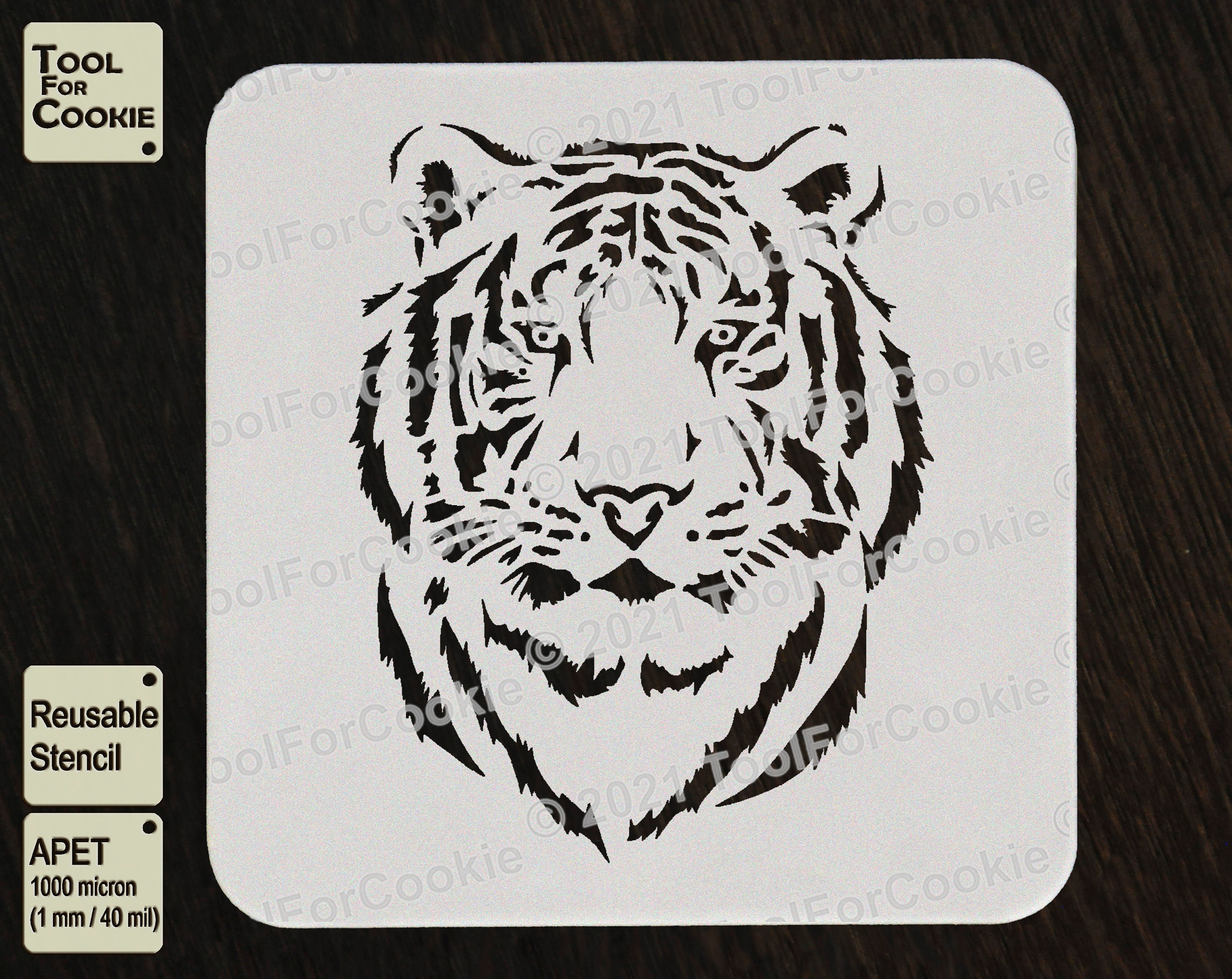 Tiger Stencil, Custom Stencil, Any Font, Any Design, Any Size, Stencils ...