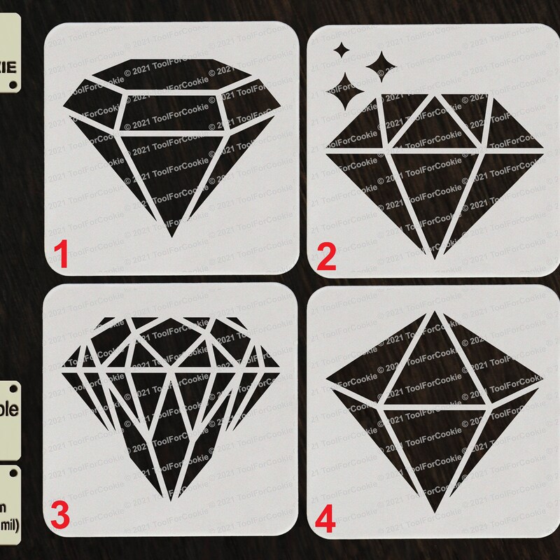 Diamond Stencil for Cakes - Etsy