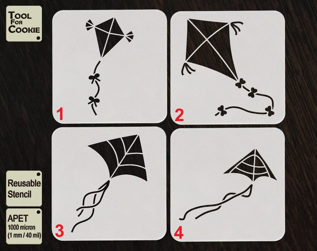 Kite Stencil, Stencil for Painting Walls, Floors, Furniture, Home Decor ...