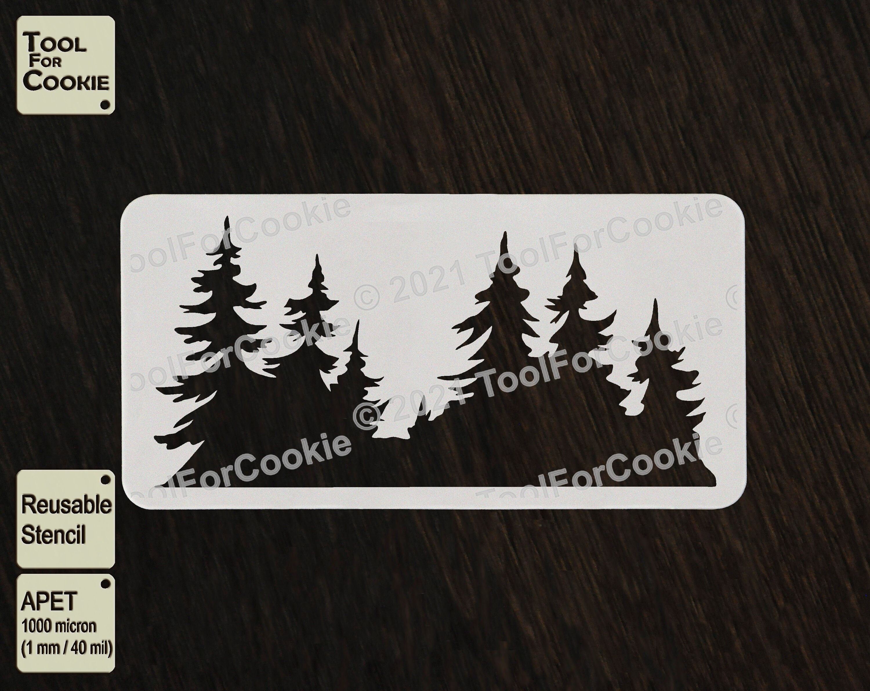 Tree Stencil Forest Stencil - Etsy