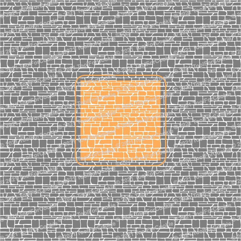 Stone Pattern Stencil - Etsy