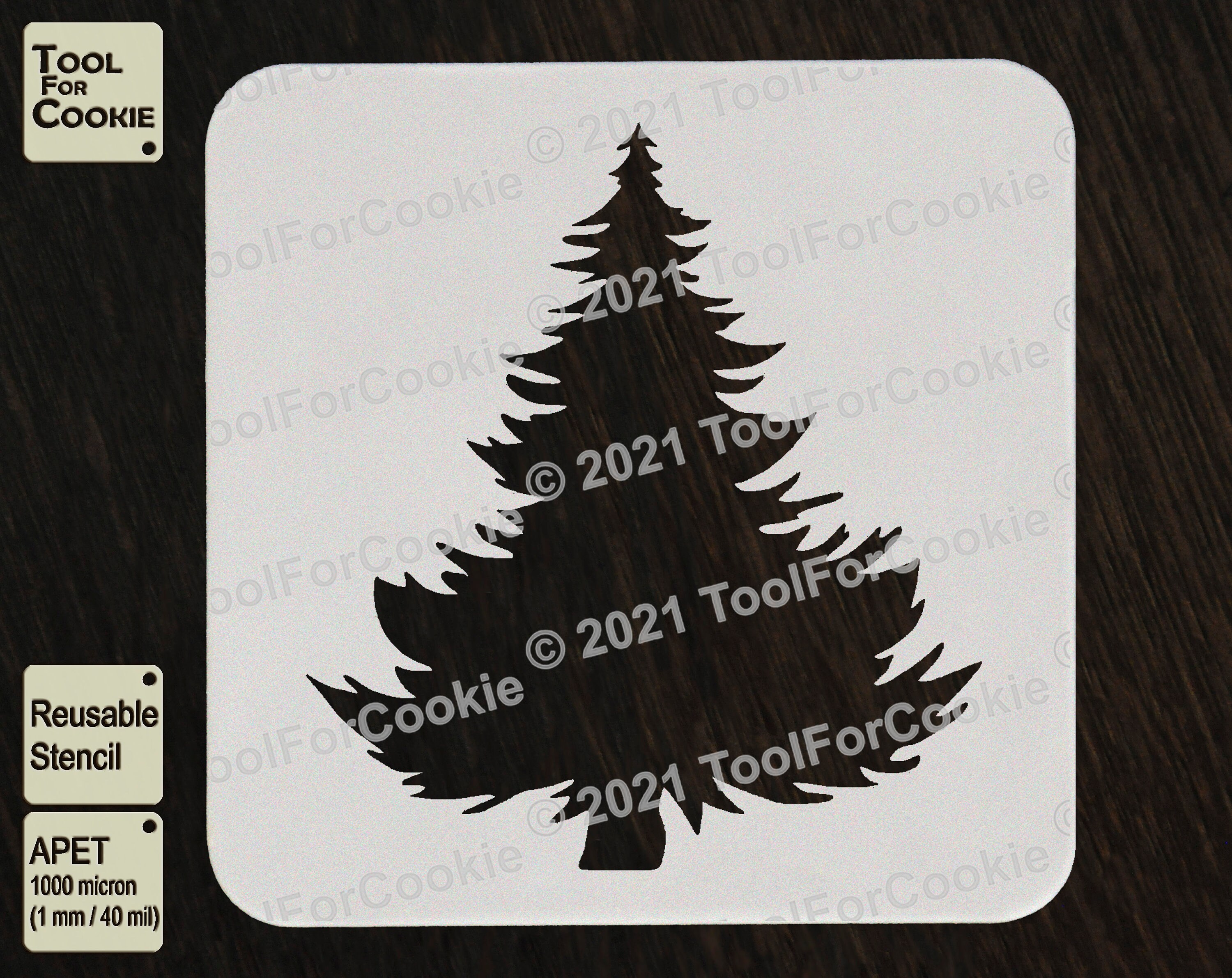 Christmas Tree Stencil Spruce Stencil - Etsy